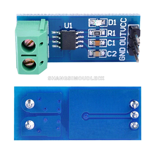 DESIGN 30A RANGE Current Sensor Module ACS712 Module For Arduino Module ...
