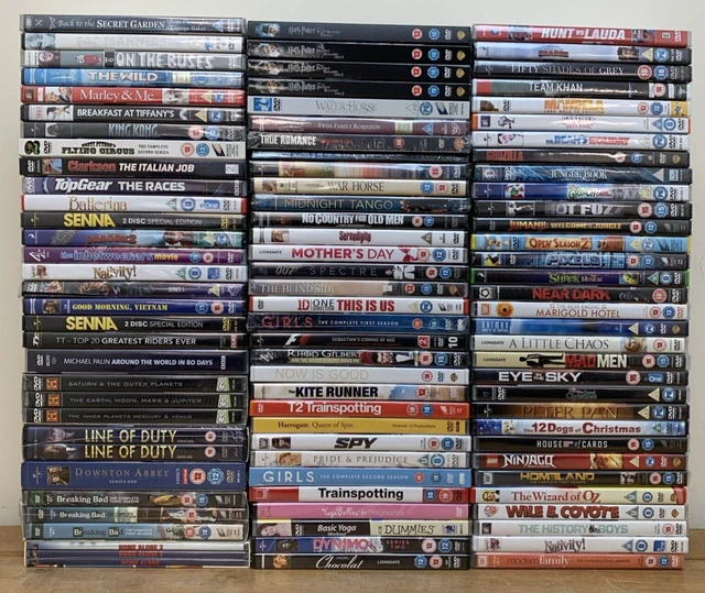 BRAND NEW & SEALED - Job Lot of approx 100 mixed DVDs - Films/Comedy ...