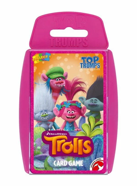 TOP TRUMPS DREAMWORKS Trolle spielen und entdecken Film Kartenspiel für ...