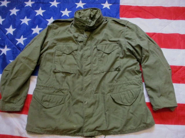 ORIGINAL US ARMY ISSUE M65 FIELD COAT COMBAT jacket early vietnam war OG 107 xl £145.00 ...
