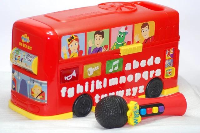 THE WIGGLES BIG Red Bus Interactive Playset & The Wiggles Microphone ...