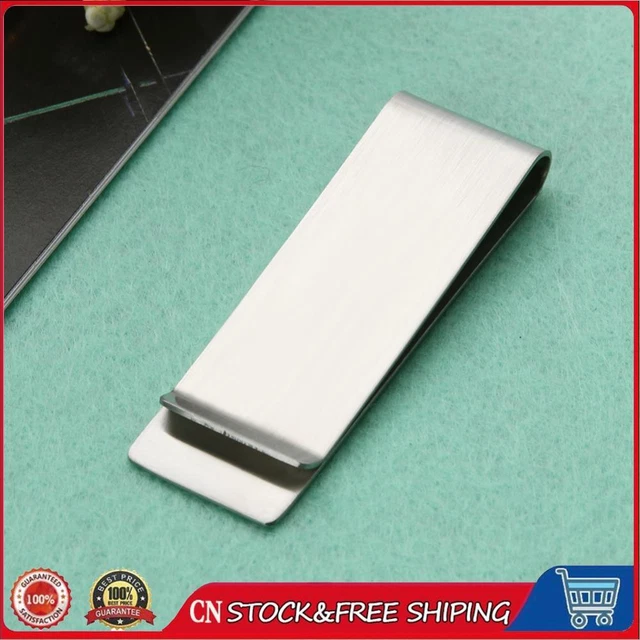 MINI BANKNOTES CLIPS Stainless Steel Bifold Money Clamps Anti-lost for ...