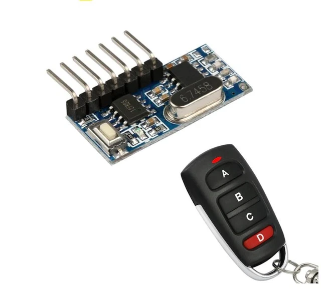 433 MHZ RF Fernbedienung Sender und Empfänger Relais Schalter Modul 4 ...
