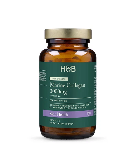 H & B Marine Collagen 3000mg + Vitamin C 90 Tablets Brand New July 2027 ...