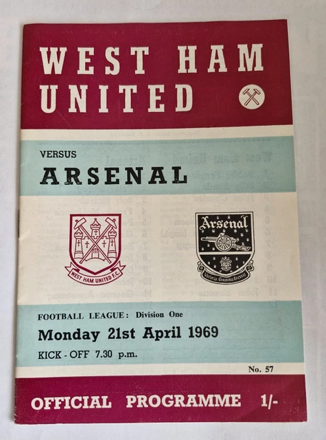 WEST HAM UNITED football programmes £5.76 - PicClick UK