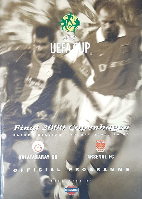 A RARE UEFA Cup Final Prog Arsenal-Galatasaray SK Match Prog. 17th May ...