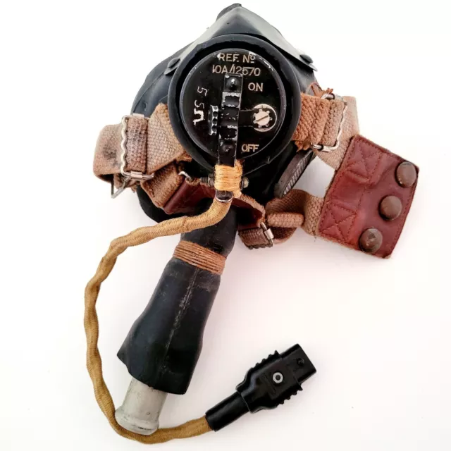 WW2 RAF E* Type Oxygen Mask For Flying Helmet, Original Wwii British ...