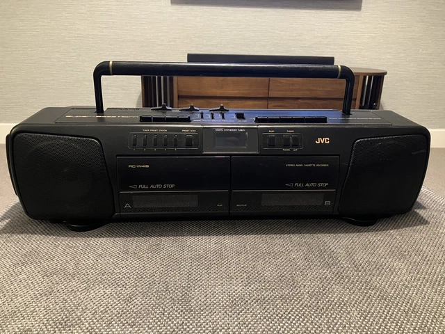 VINTAGE JVC STEREO Radio Twin Cassette Recorder RC-W415 £12.50 ...