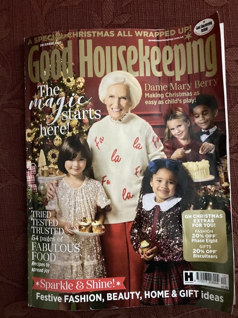 GOOD HOUSEKEEPING MAGAZINE December Christmas Issue 2023 Dame Mary ...
