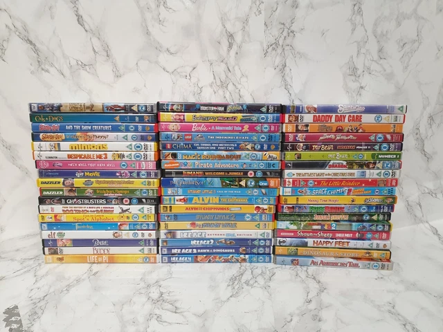 54 KIDS CHILDREN'S DVD Bundle Cartoons Films £19.99 - PicClick UK