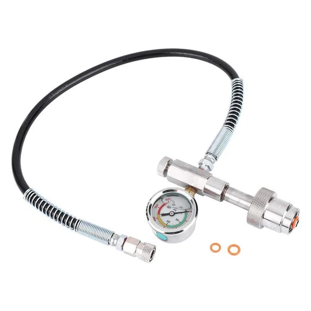 HEAVY DUTY SCBA Fill Station Kit with Finger Tight CGA347 Connector ...