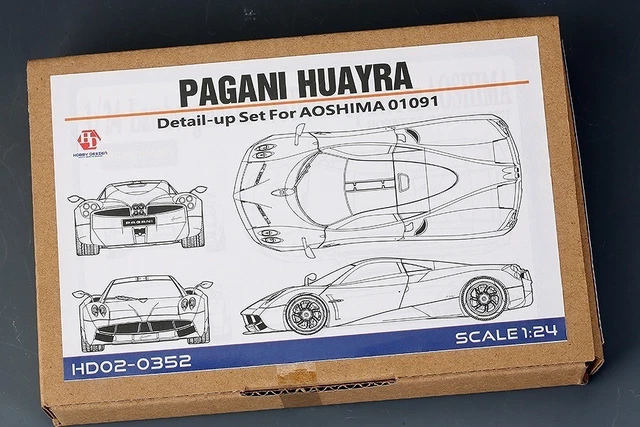 HOBBY DESIGN HD02 0352 124 Pagani Huayra Detail Up Set für Aoshima ...