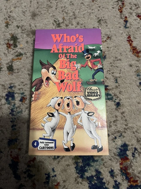 WHO'S AFRAID OF The Big Bad Wolf VHS 1990 $4.25 - PicClick
