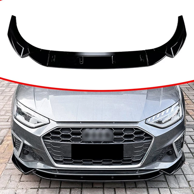 ABS FRONT BUMPER Splitter Lip Body Kit For Audi A4 S4 B9.5 Sline 2020 ...