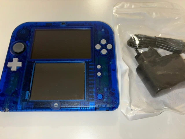 NINTENDO 2DS KONSOLE Transparent Blau Clear Blue Handheld (Displays ...