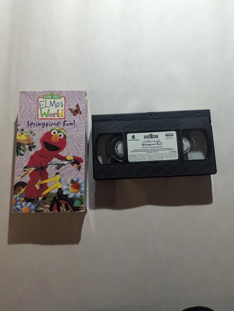 SESAME STREET ELMO'S World Springtime Fun! VHS Video Tape Tested £3.37 ...