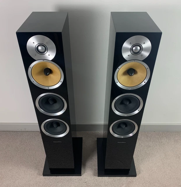 BOWERS & WILKINS CM8 Floorstanding Loudspeakers Gloss Black Dealer £495 ...