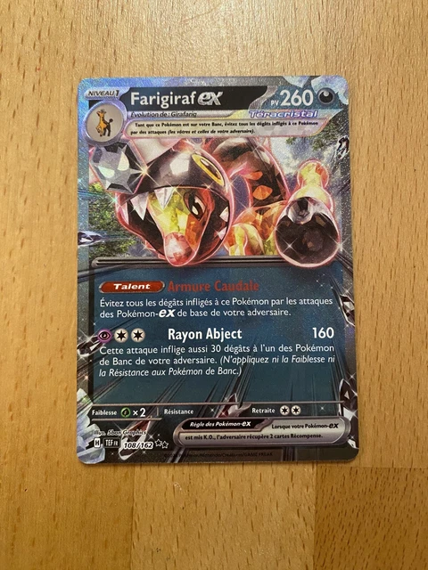 CARTE POKÉMON FARIGIRAF EX 108/162 EV05 Forces Temporelles TEF FR EUR 1 ...