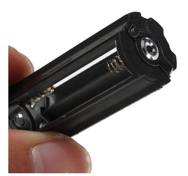 PORTABATTERIE 3X PILA MINI STILO AAA box case batteria pile contenitore ...