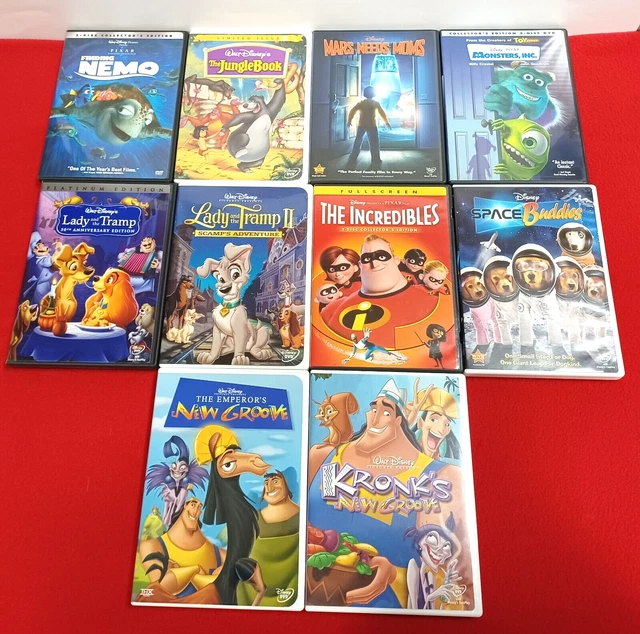 10 MOVIE BUNDLE DVD Disney Lot Animation Family Kids Children Tested ...