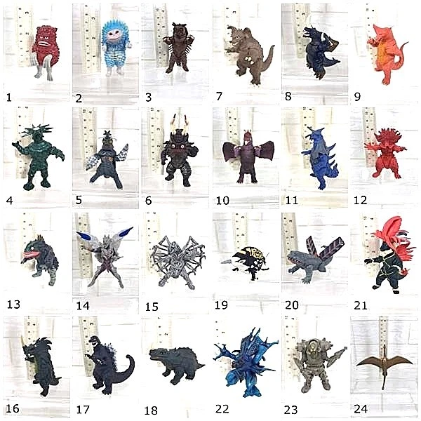 RARE FIGURINE VINTAGE Ultraman Kaiju Monstre Alien Gashapon N°1-24 ...