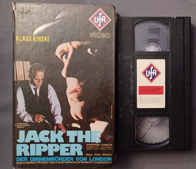 JACK THE RIPPER (1) / German Pal Vhs / Ufa Video Label / Hartbox / Jess ...