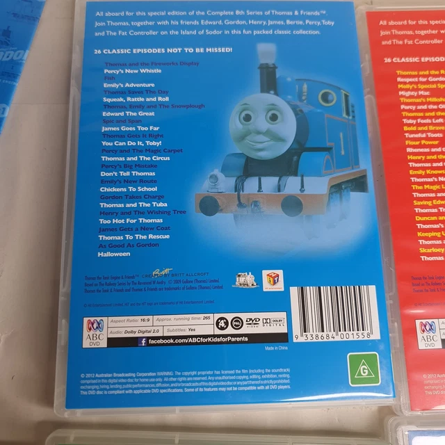 THOMAS & FRIENDS The Tank Engine Box Set Seasons Series 8-12 DVD Region ...