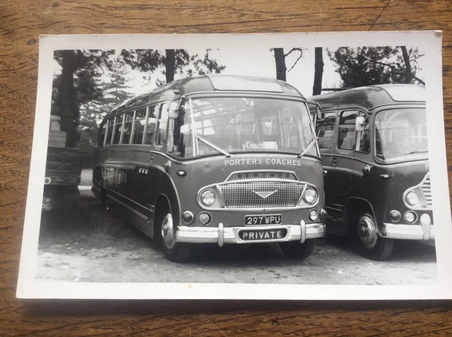 VINTAGE PHOTO PHOTOGRAPH Porters Coaches Coach Bus Bedford 55 £6.99 ...