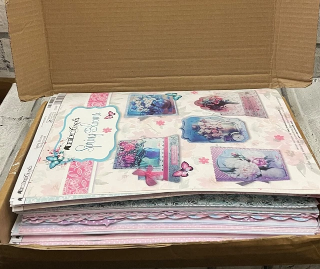 KANBAN CRAFTS LARGE Bundle Card Making Craft Paper Decoupage Sheets ...