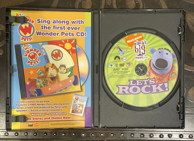 Nickelodeon Nick Jr 3 Dvd Lot Jacks Big Music Show Lets Rock Max