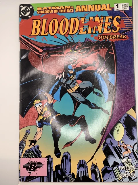 DC COMICS BATMAN Shadow Of The Bat Numéro Annuel 1 Bloodlines Épidémie ...