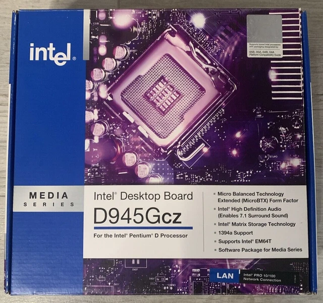 NEW INTEL D945GCZ Desktop Board (Motherboard) for Intel Pentium D Processor £42.30 - PicClick UK
