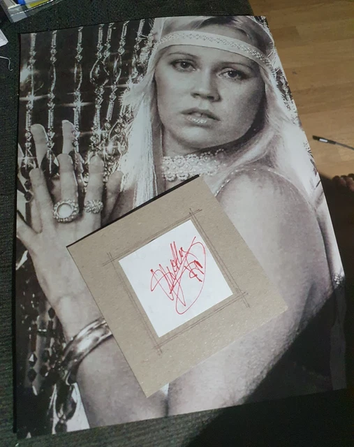 ORIGINAL AUTOGRAPH AGNETHA FÄLTSKOG ABBA signed in person autograph** £170.13 - PicClick UK