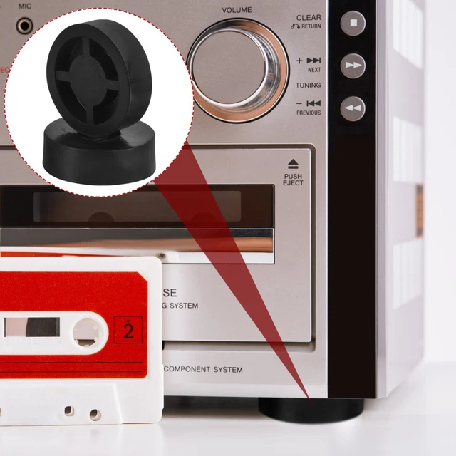 4 PCS RUBBER Feet Speaker Isolation Pad Base Stand for Amplifier $29.58 ...