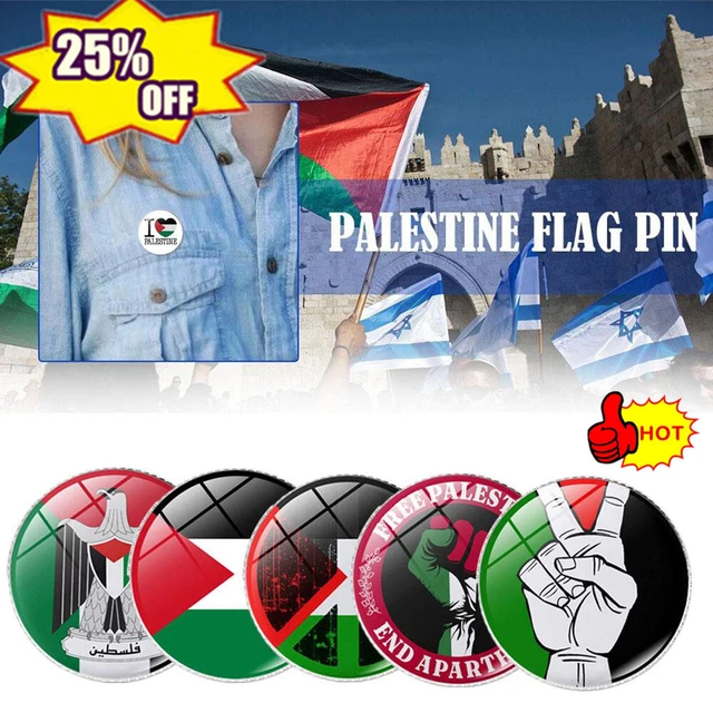 PALESTINE PALESTINIAN FLAG Pin Badge Lapel Free Palestine National ...