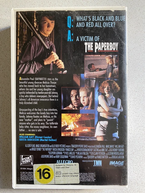 THE PAPERBOY [VHS] Fox Home Entertainment Ex-Rental Video Tape Horror ...