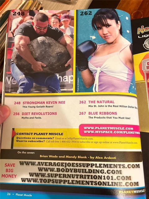 PLANET MUSCLE BODYBUILDING magazine MANDY BLANK & BRIAN WADE 10-07 £12. ...