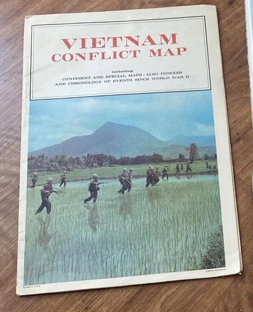 VIETNAM CONFLICT MAP History War Including Continental And Special Maps ...