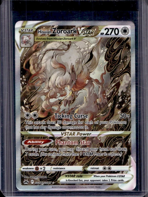 2023 POKEMON SWSH Crown Zenith Hisuian Zoroark VSTAR Ultra Rare Holo #GG56 EUR 16,97 - PicClick DE