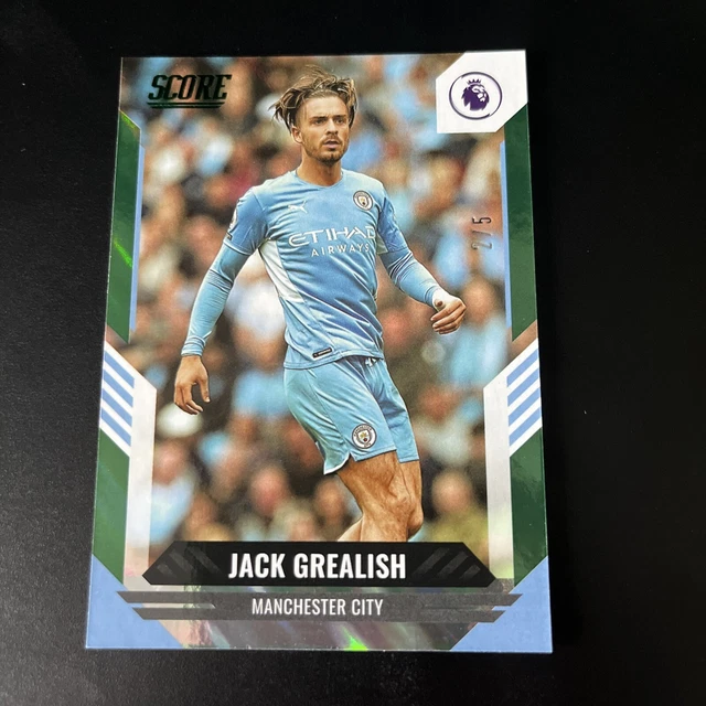 JACK GREALISH MANCHESTER City /5 Green Lava FIFA Score 2021-2022 Panini ...