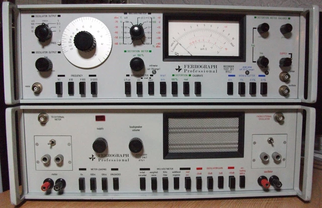 FERROGRAPH RTS2/ATU1,AUDIO GENERATOR/MILLIVOLTMETER/WOW-FLUTTER ...