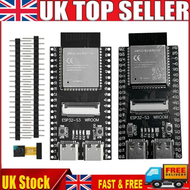 ESP32-S3-WROOM CAM BOARD Python C Code Detailed Tutorial with OV2640 Camera £8.19 - PicClick UK