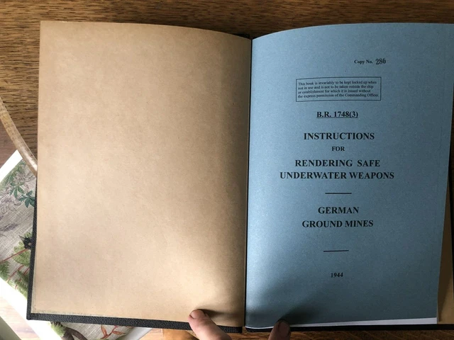 WW2 ROYAL NAVY Bomb Disposal Manual - German Magnetic Mines EUR 70,05 ...