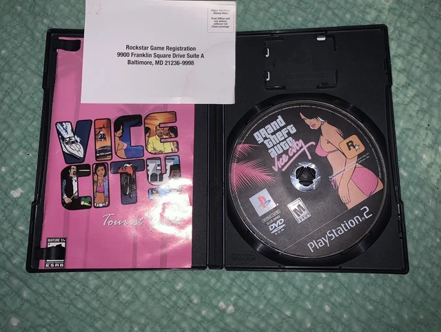 GRAND THEFT AUTO: Vice City (Sony PlayStation 2, 2002) GTA PS2 TESTATO ...