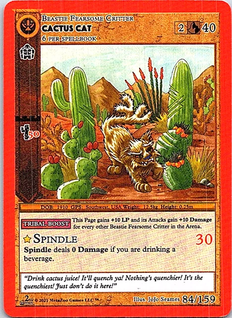 CACTUS CAT 84/159 Metazoo Cryptid Nation 2ème édition EUR 1,10 ...