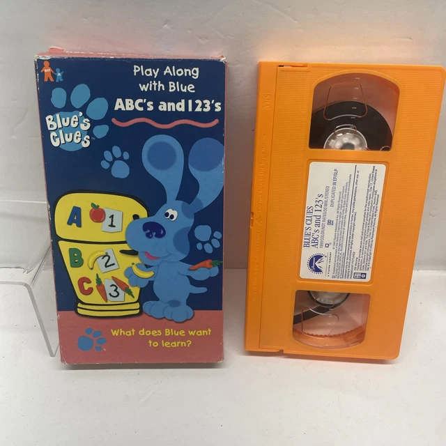 BLUES CLUES ABC'S and 123's (VHS 1999) Nick Jr Nickelodeon Steve £9.26 ...