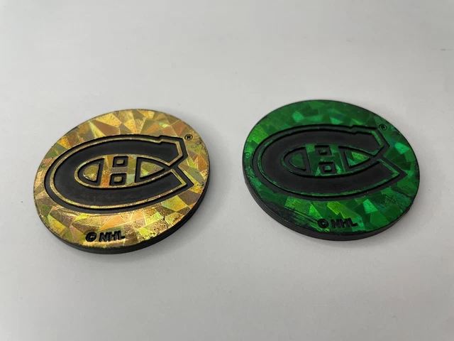 PLASTIC POG KINI Slammer Montreal Canadiens NHL Hockey Official Pog Lot ...