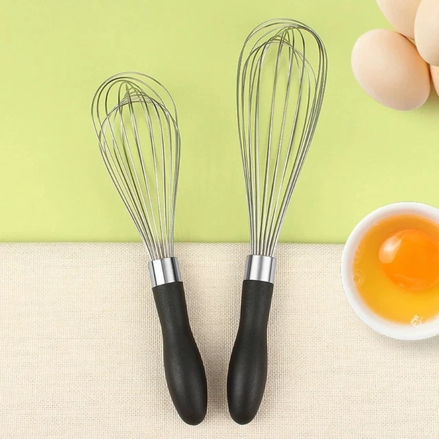 EASY CLEANING NONRUST Steel Hand Whisks Perfect For Dough Blending And ...