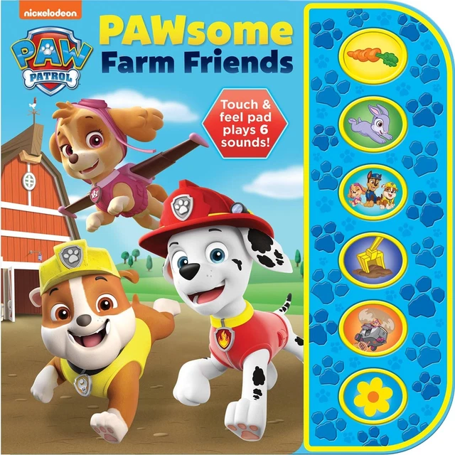 NICKELODEON PAW PATROL Pawsome Farm Friends Sound Book by P I Kids ...