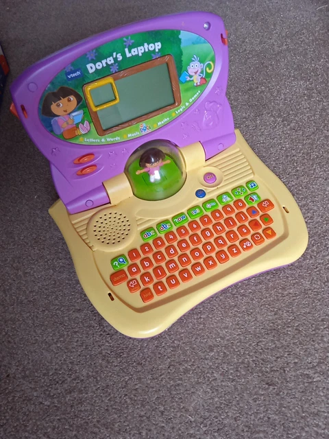 VTECH DORA THE Explorer Laptop Learning Adventures Computer & no Mouse ...
